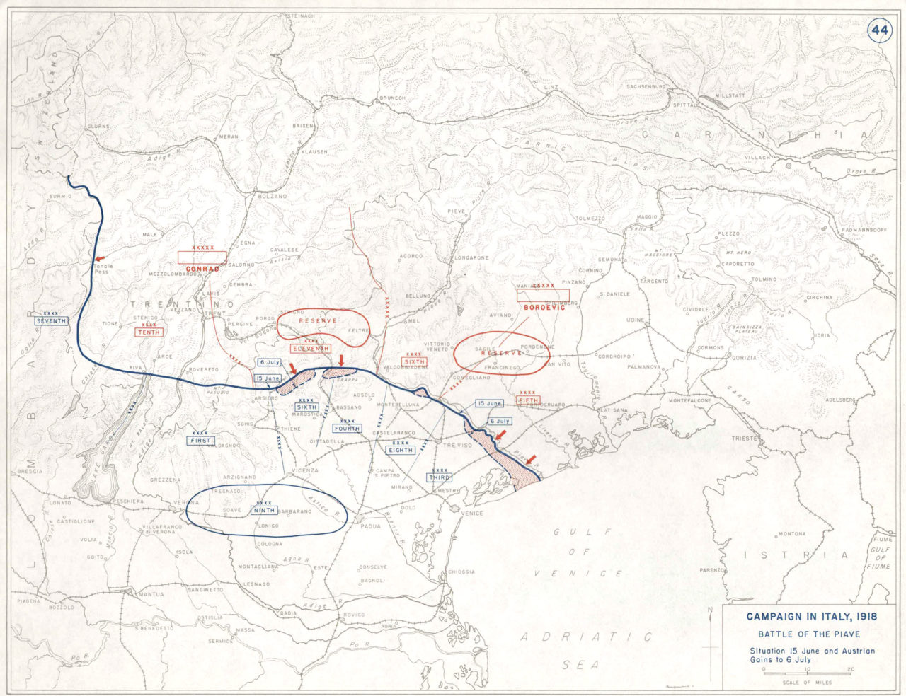 Campagna in Italia, 1918. La battaglia del Piave.